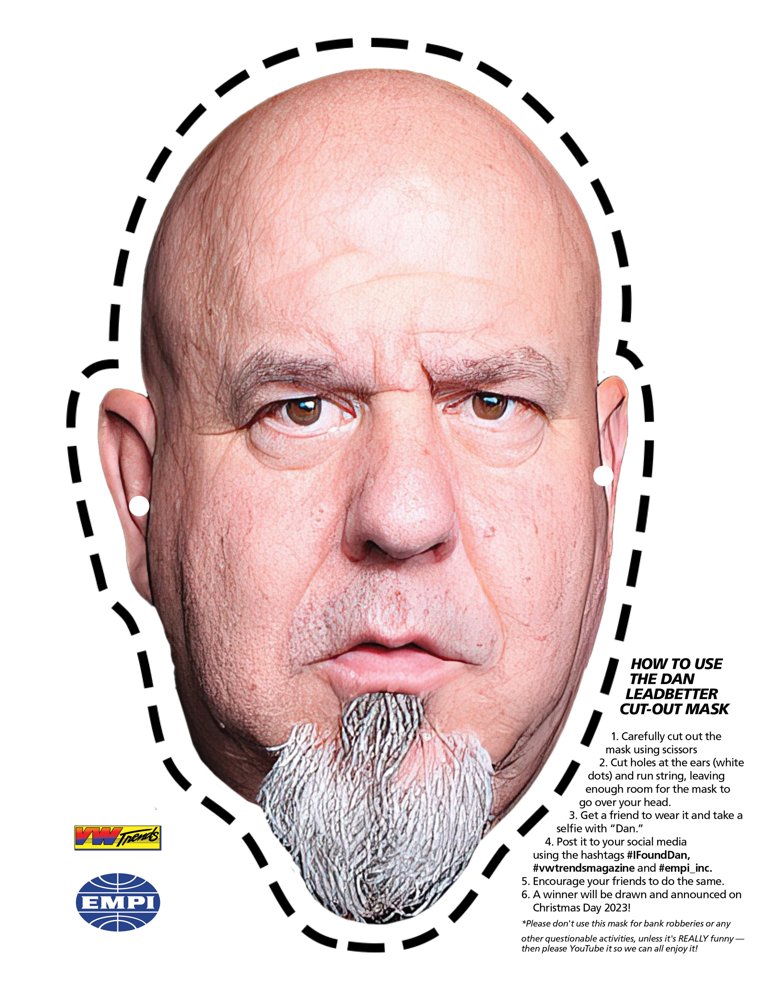 Get your Dan Leadbetter Face Cutout Here! Right-Click on Dan's Face an ...